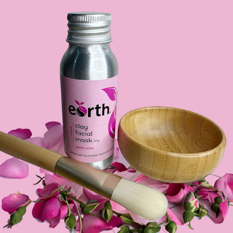 Pink Rose Facial Mask – Gift Set (4 Piece) – Eorth Australia